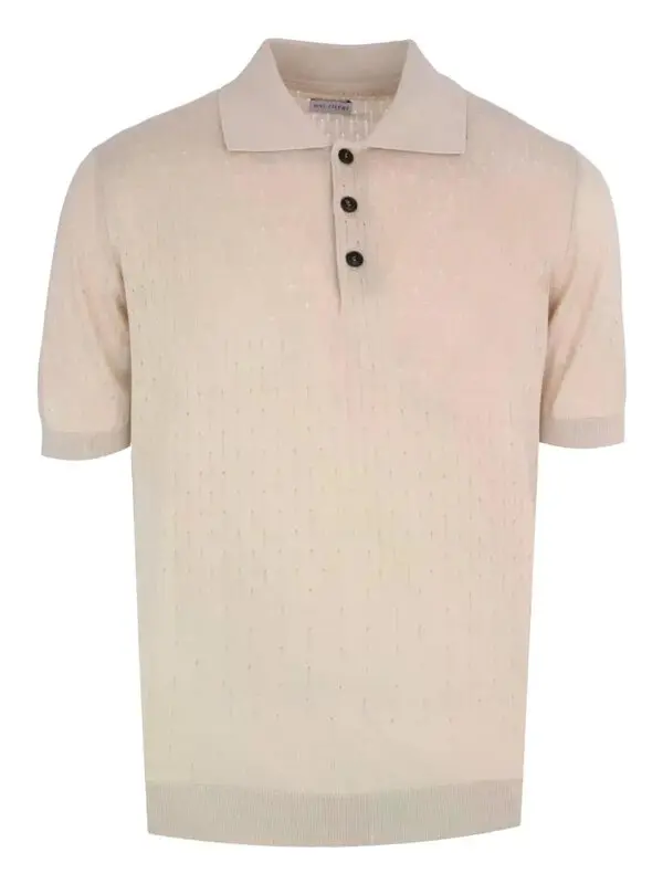 Pal Zileri Open-knit Cotton Polo Shirt - Neutrals