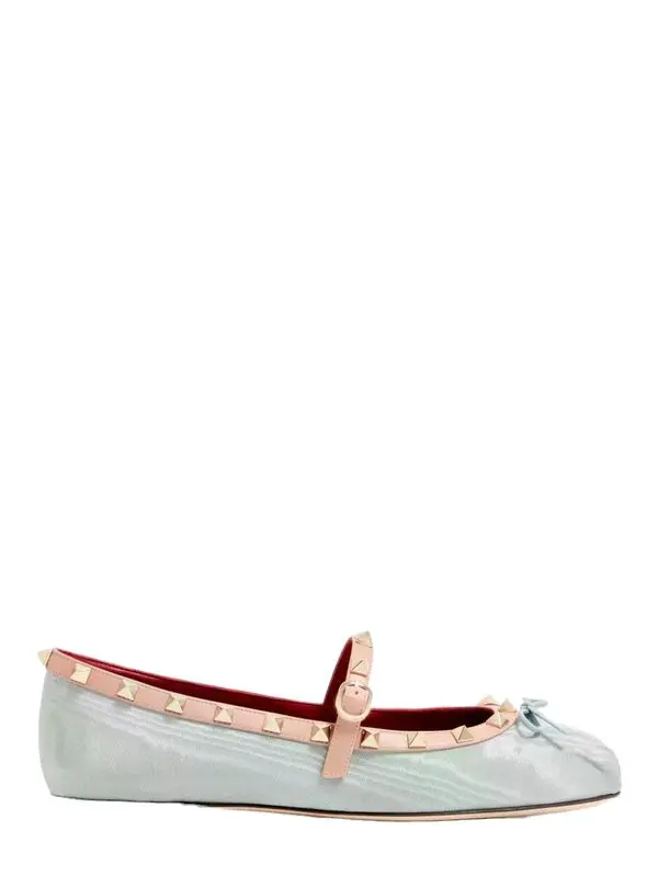 Valentino Garavani Rockstud Moiré Ballerinas - Blue