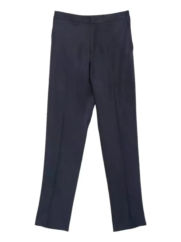 Zegna Tailored Pressed-crease Trousers - Blue