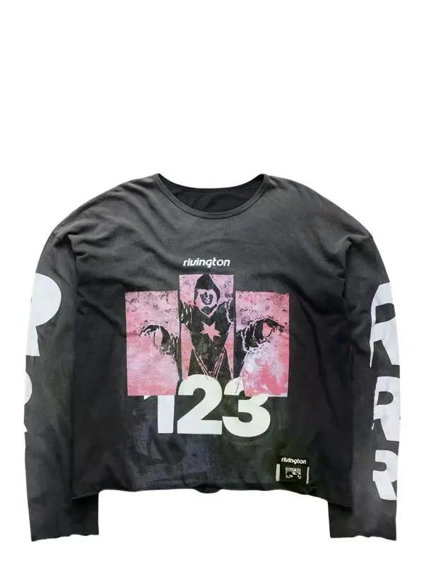 RRR123 Graphic-print T-shirt - Black