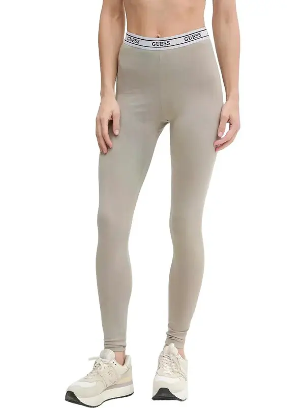 Guess Logo Waistband Leggings - Neutrals