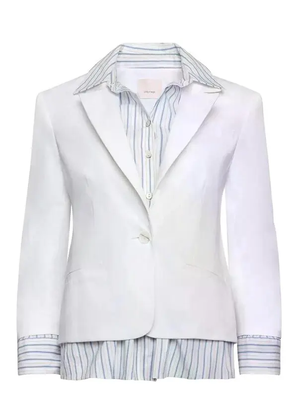Cinq À Sept Peri Striped Blazer - White