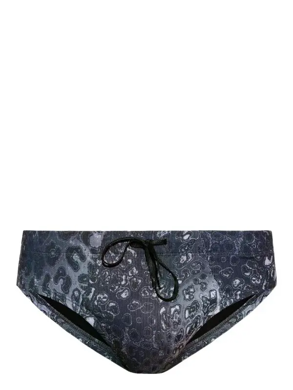 DIESEL® Printed Swim Trunks - Grey
