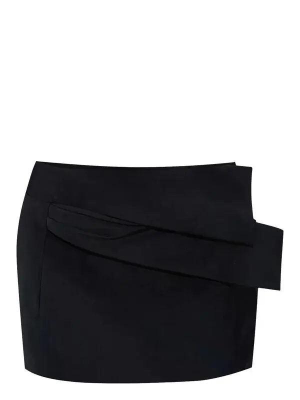 Givenchy Draped Mini Skirt - Black