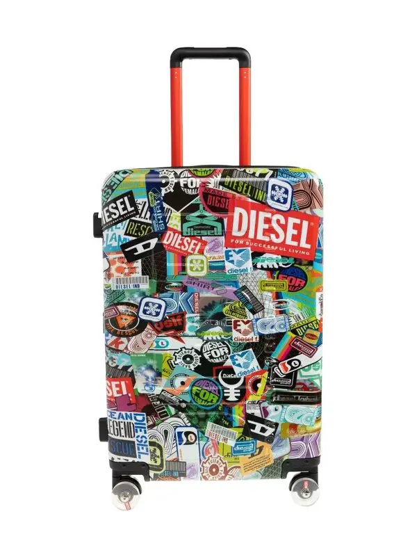 DIESEL® Sticker-print Suitcase - Red