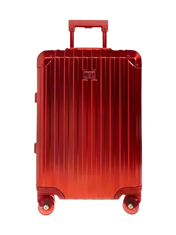 DIESEL® Metallic Grooved Luggage - Red