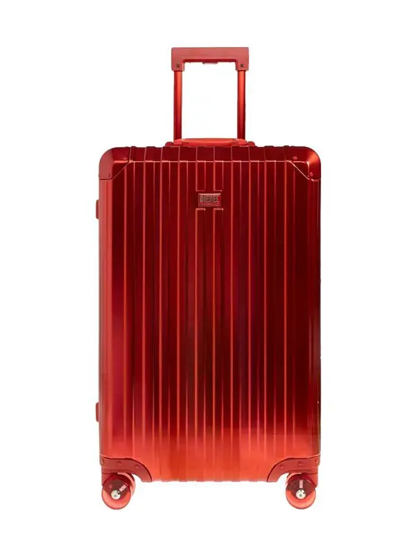 DIESEL® Ribbed Suitcase - Red