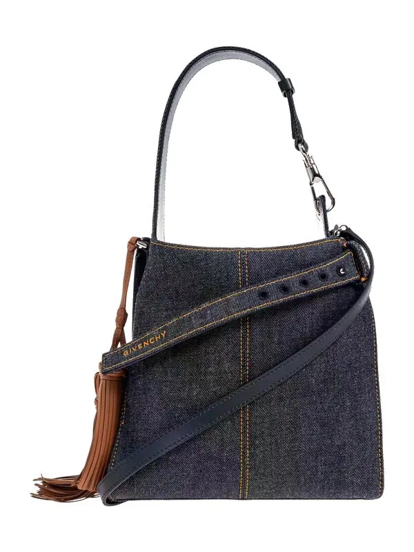 Givenchy Belted Denim Tote Bag - Blue