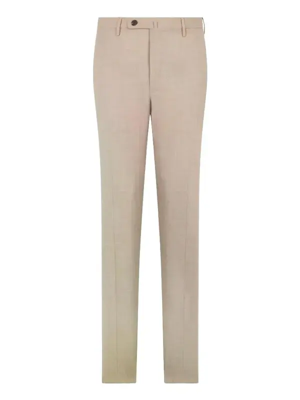 SLOWEAR Pressed-crease Trousers - Neutrals