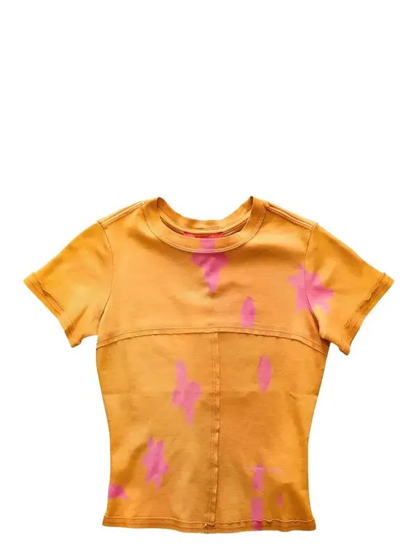 Eckhaus Latta Abstract-print T-shirt - Orange