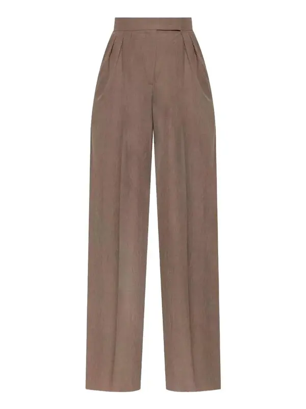 Max Mara Pleated Trousers - Brown