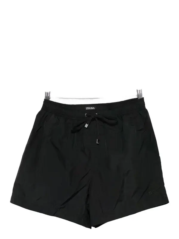 Zegna Drawstring Swim Shorts - Black