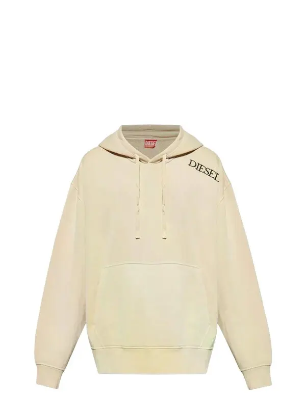 DIESEL® Logo-embroidered Hoodie - Neutrals