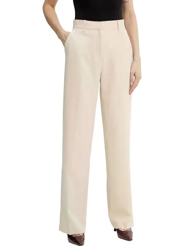 Guess Pressed-crease Tailored Trousers - Neutrals