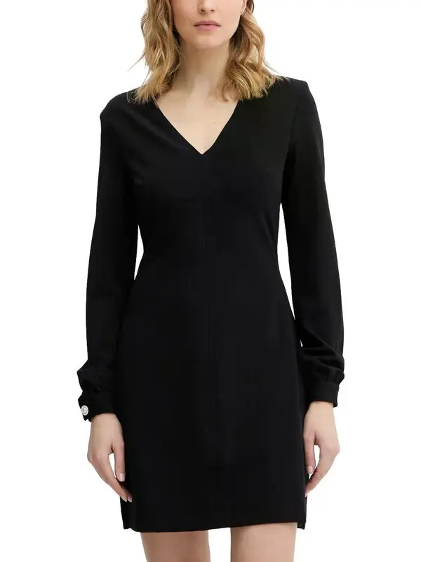 Guess V-neck Mini Dress - Black