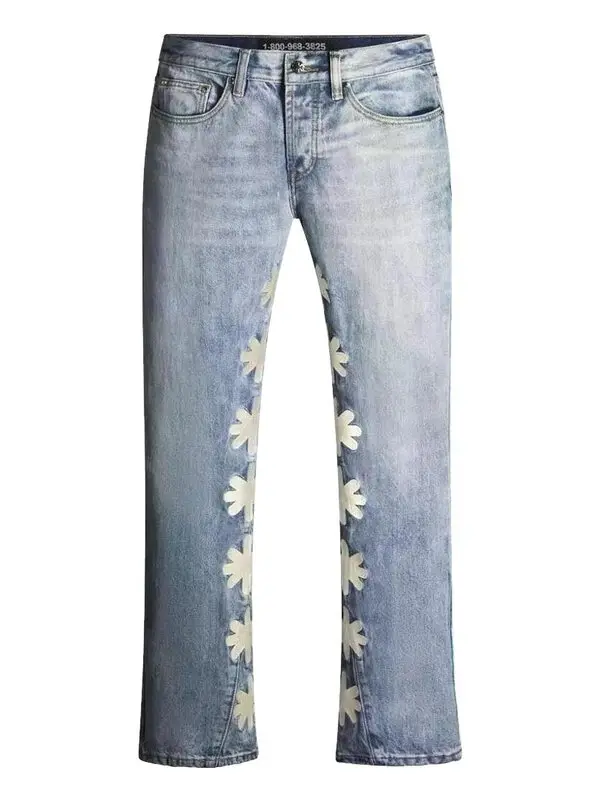 LOSTSHDWS Floral Embroidered Jeans - Blue