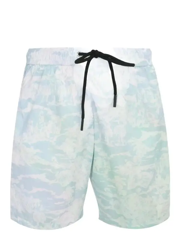 MAUNA KEA Hawaiian-print Shorts - Green