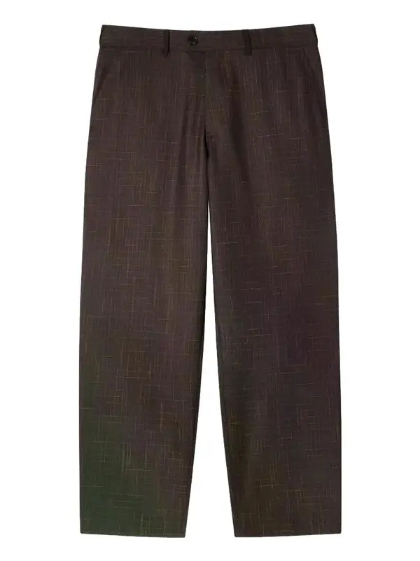Paul Smith Check Pattern Trousers - Purple