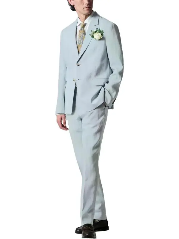 Paul Smith Linen Trousers - Blue