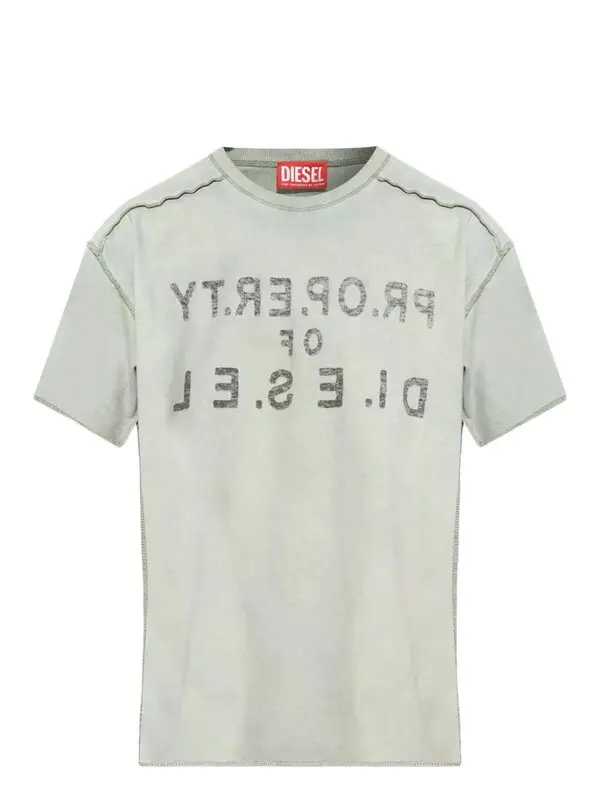 DIESEL® T-ily Crewneck T-shirt - Grey