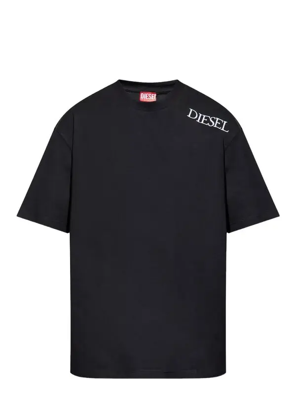 DIESEL® Embroidered-logo T-shirt - Black