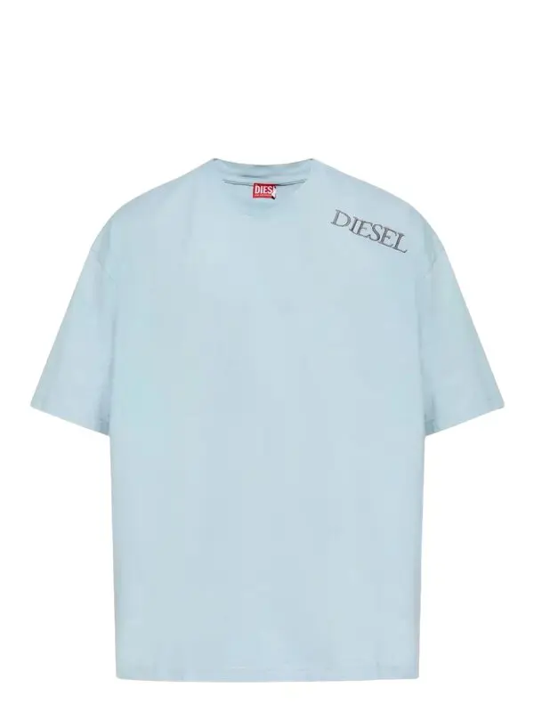 DIESEL® Embroidered-logo T-shirt - Blue