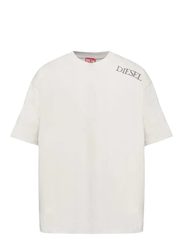 DIESEL® Embroidered-logo T-shirt - White