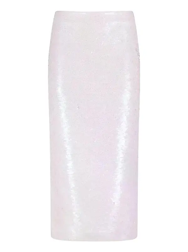ISABELLE BLANCHE Sequin-embellished Midi Skirt - Pink
