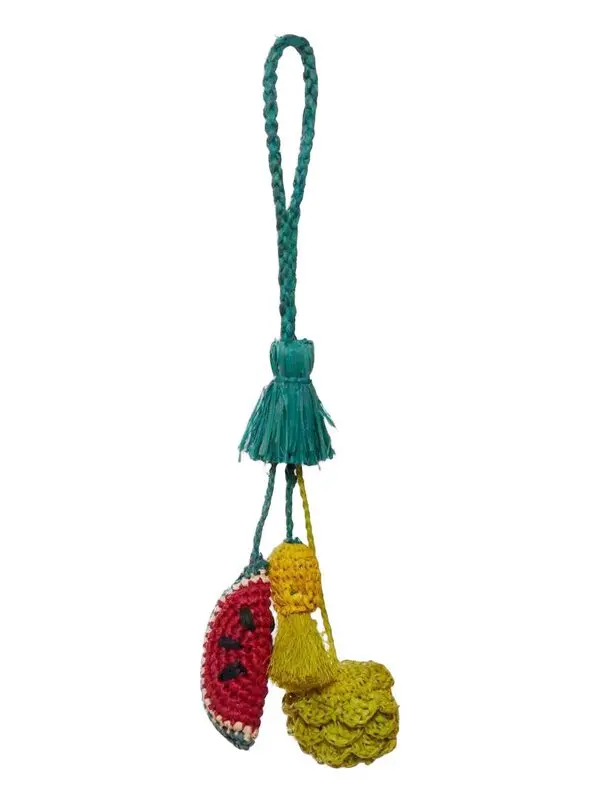 IBELIV Raffia Tassel Bag Charm - Green