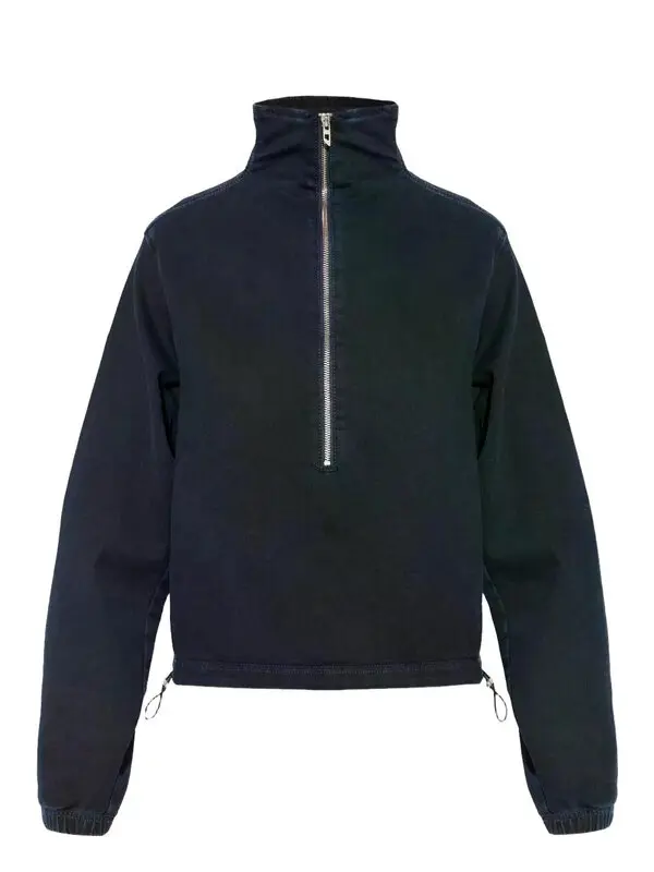 DIESEL® Funnel-neck Zip Sweater - Blue