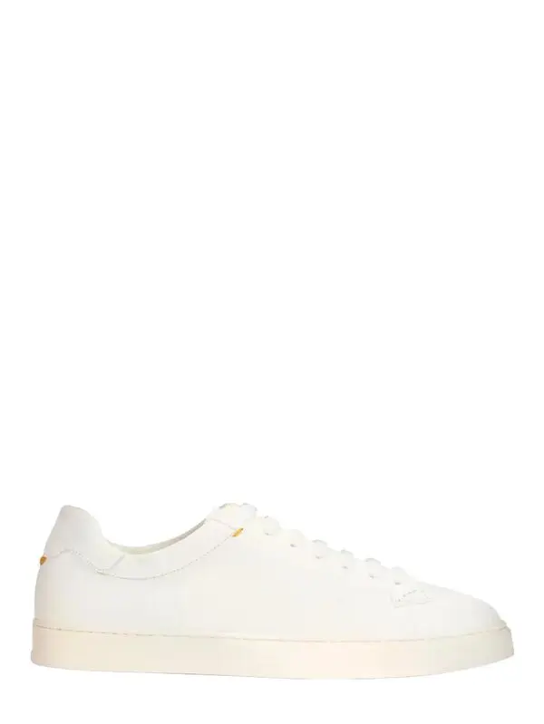 DOUCAL'S Lace-up Leather Sneakers - White