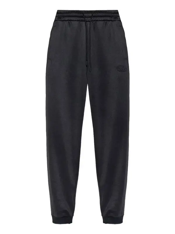 DIESEL® Logo-embroidered Track Pants - Black