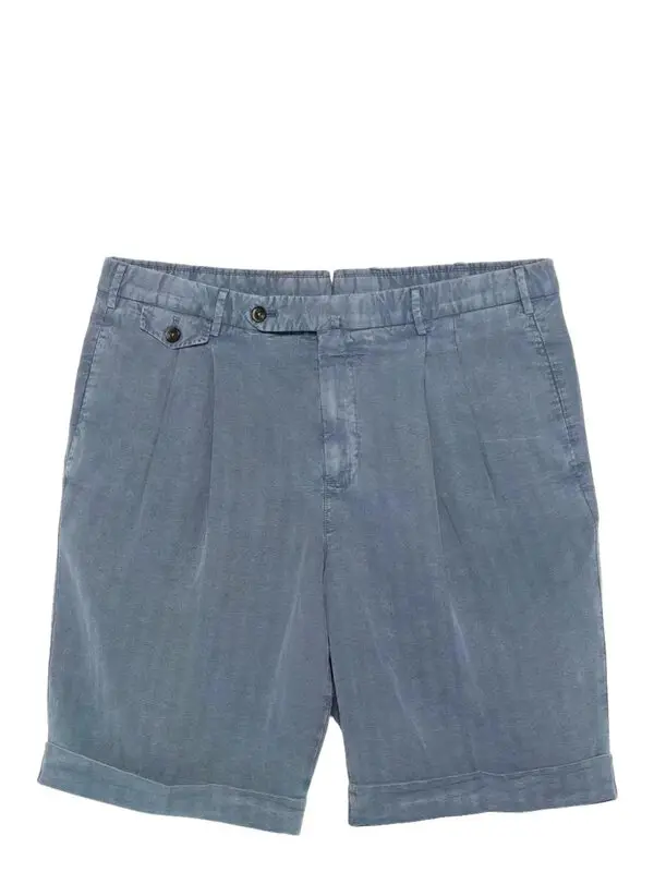 PT TORINO Pleated Shorts - Blue