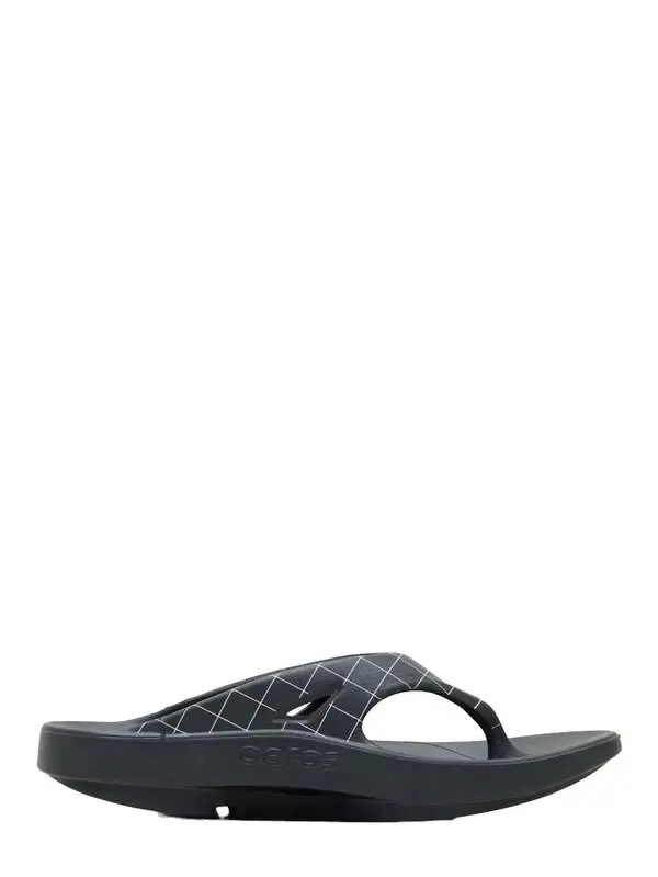 Undercover Grid-print Sandals - Black