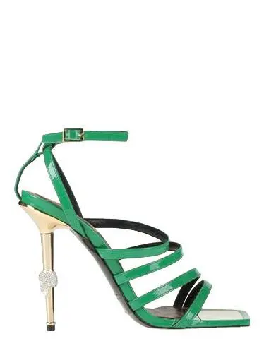 Philipp Plein Light Leather Sandals - Green