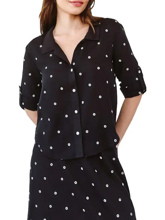 Bella Dahl Dot Button-up Camp Shirt - Cabana Dot
