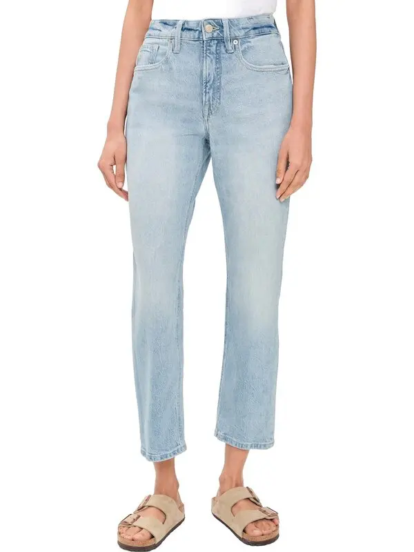 Good American Icon Straight Ankle Jeans - Indigo1137