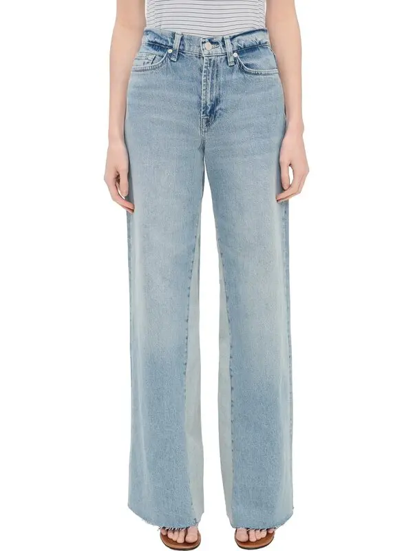 7 For All Mankind Panel Lotta Jeans - Seabreeze