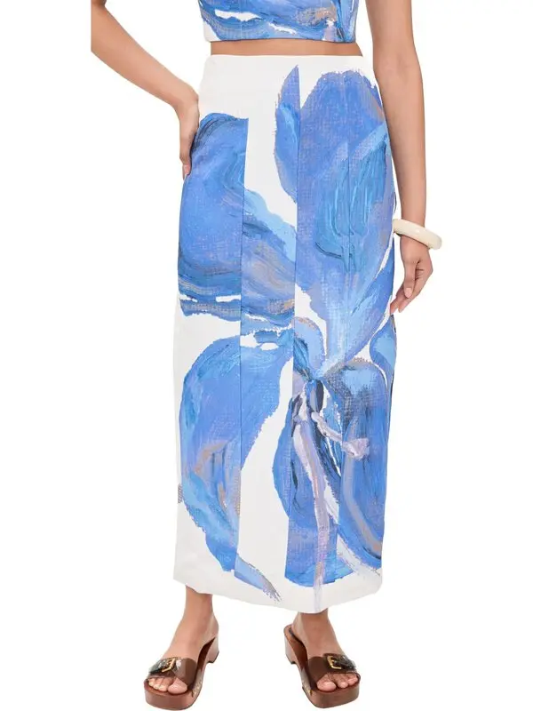 Significant Other Rumi Midi Skirt - Spliced Bloom