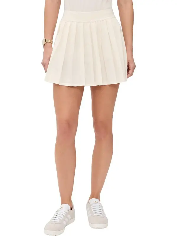 Adidas Heritage Pleated Mini Skirt - Chalk White