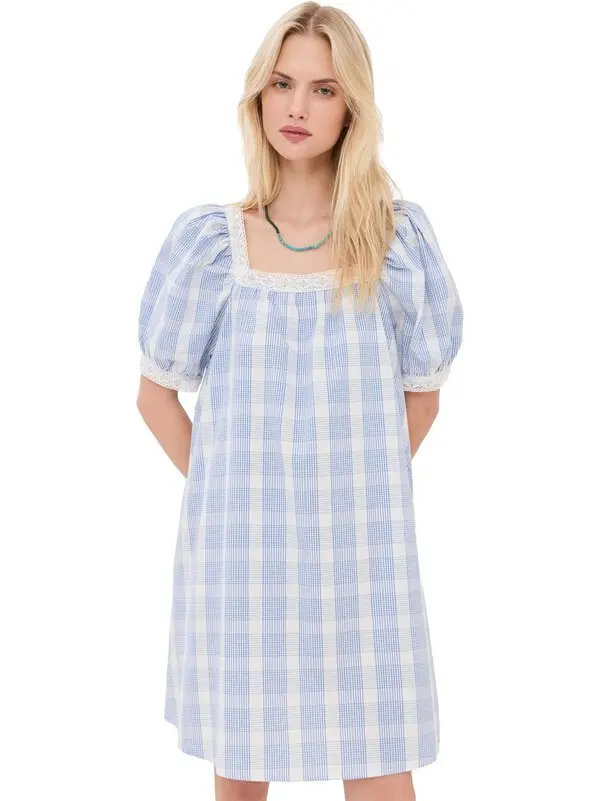 LE BOP X Mally K. Goldman" Canon Mini Dress - Plaid