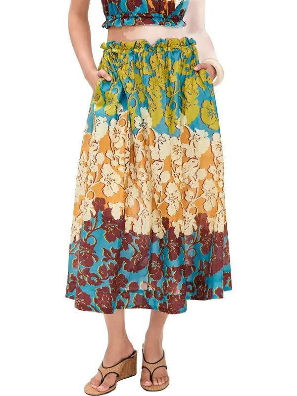 ALEMAIS Splice Midi Skirt - Multi