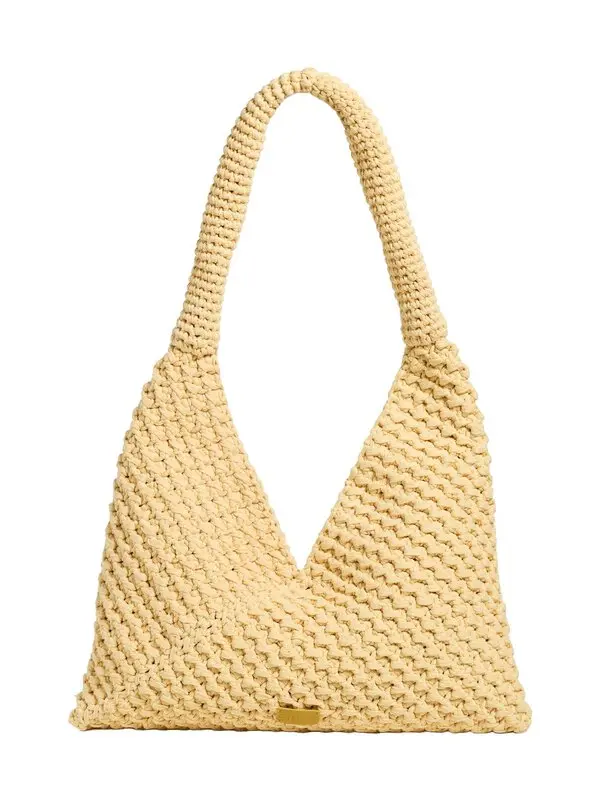 Binge Knitting Lara Triangle Tote - Butter