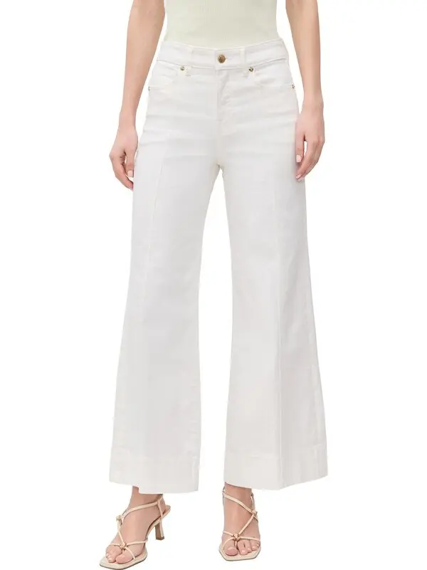 Good American Petite Palazzo Jeans - Cotton White
