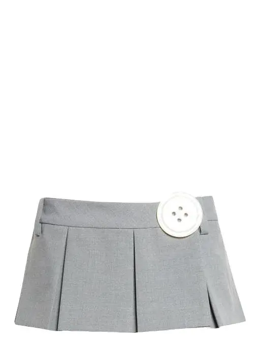 Sandy Liang Satsuma Pleated Miniskirt - Grey
