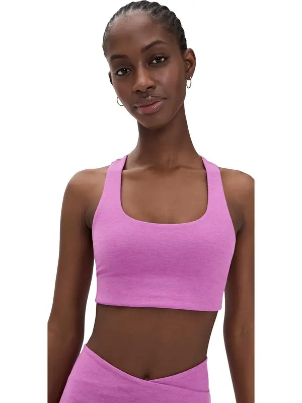 Beyond Yoga Spacedye Simplicity Bra 2.0 - Fun Fuchsia Heather