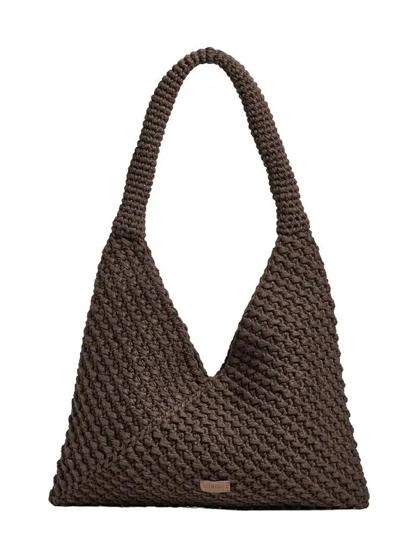 Binge Knitting Lara Triangle Tote - Mocha