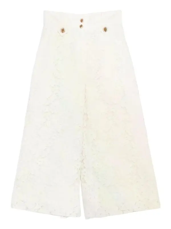 Zimmermann Lace Trousers - Neutrals