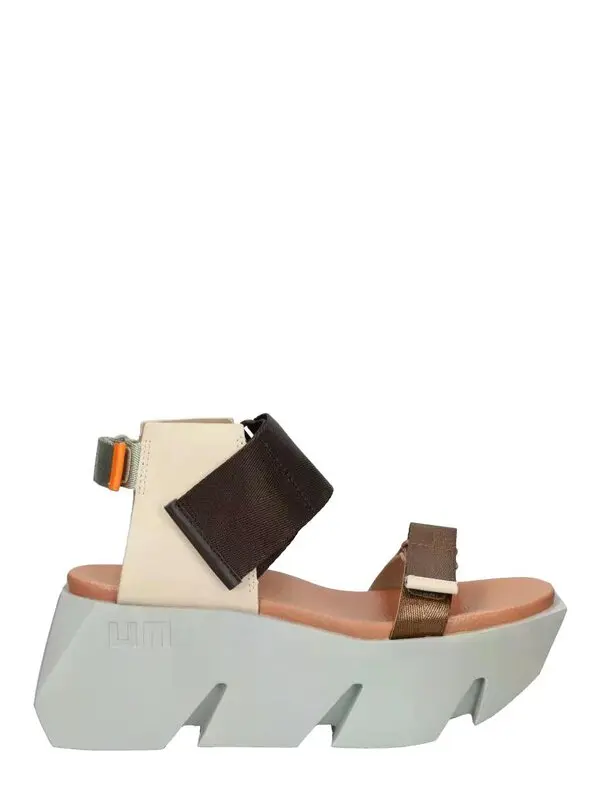 United Nude Panelled Touch-strap Sandals - Neutrals
