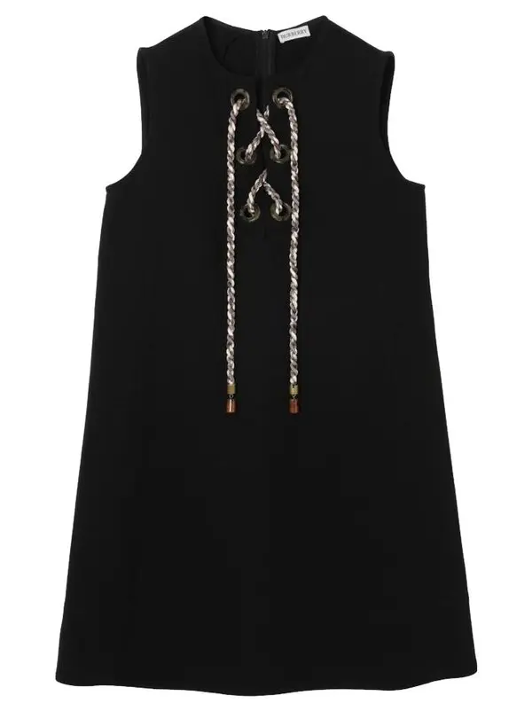 Burberry A-line Mini Cady Dress - Black